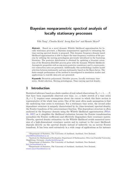 pdf bayesian nonparametric spectral analysis of locally stationary processes