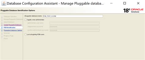 Oracle C New Feature Cloning Pdb Using Dbca Database Configuration