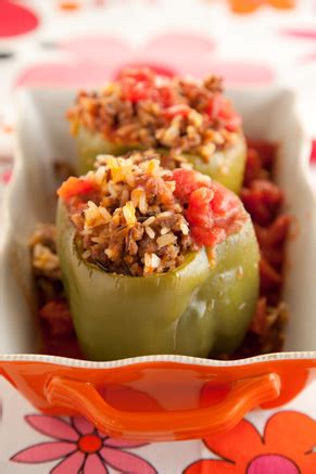 Crock Pot Beef Rice Stuffed Green Peppers Recipe Paula Deen