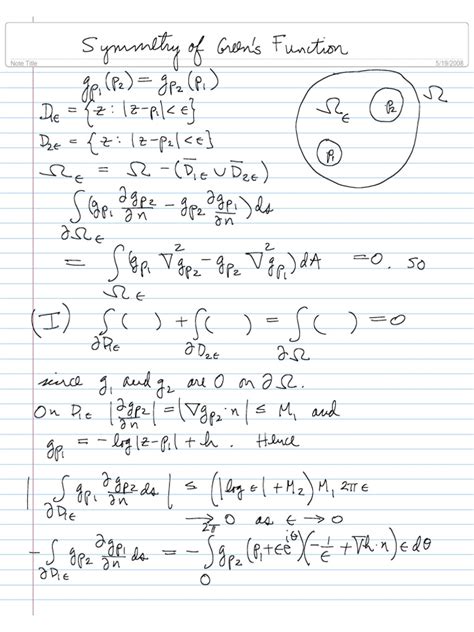 green function symmetry