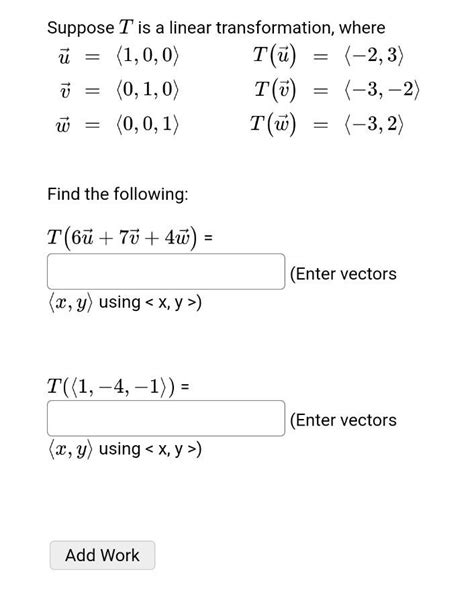 solved let t r2→r3 be a linear transformation with
