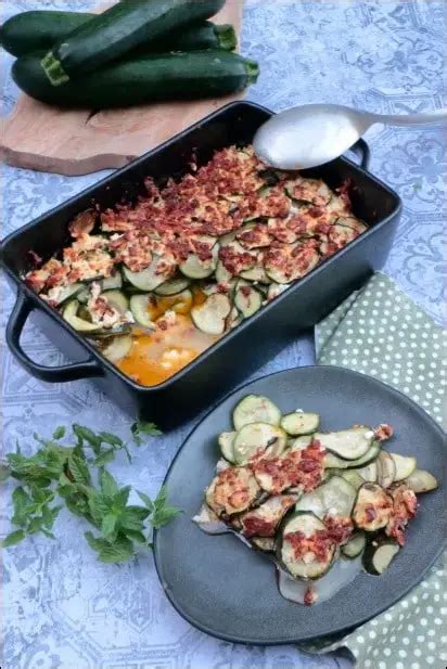 Gratin de courgettes à la feta et à la menthe de Laurent Mariotte