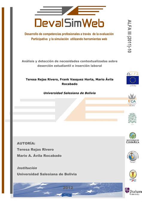PDF An Lisis Y Detecci N De Necesidades Contextualizadas Sobre