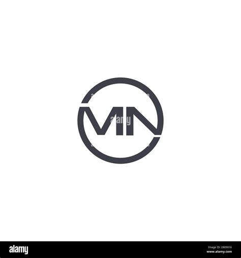 Plantilla De Dise O Vectorial Del Logotipo De Mn O Nm De La Letra