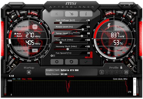 Overclocking With MSI Afterburner MSI Afterburner