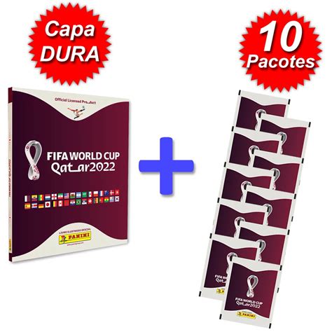 Kit Álbum Copa Qatar 2022 Capa Dura 10 Envelopes Panini Submarino