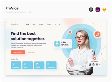 The Landing Page For Provoice An Application Designed To Help People
