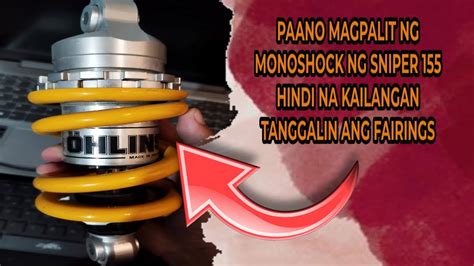 PAANO MAGPALIT NG MONOSHOCK NG SNIPER 155 SNIPER 155 TUTORIAL YouTube