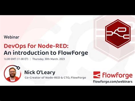 DevOps For Node RED Introduction To FlowForge YouTube