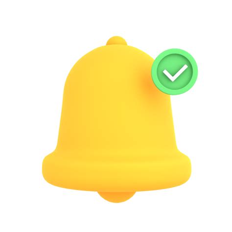 3d Notification Bell Reminder Alert Icon 9904407 PNG