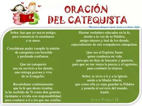 Oracion Catequista Oracion Del Catequista Oraciones
