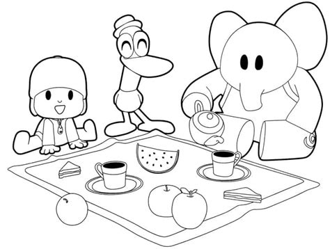 Pocoyo Para Colorir Blog Ana Giovanna