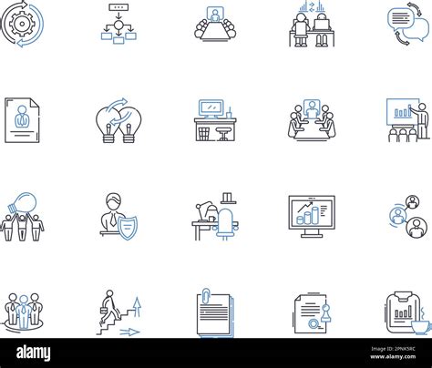 Stewardship Line Icons Collection Responsibility Care Leadership