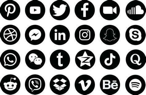 Social Media Icons Logo Facebook Youtube Whatsapp Twiter Instagram