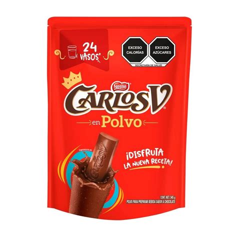 Polvo para preparar bebida Nestlé Carlos V sabor chocolate 345 g Walmart
