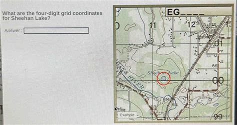 What Are The Four Digit Grid Coordinates For Sheehan Lake Digital World