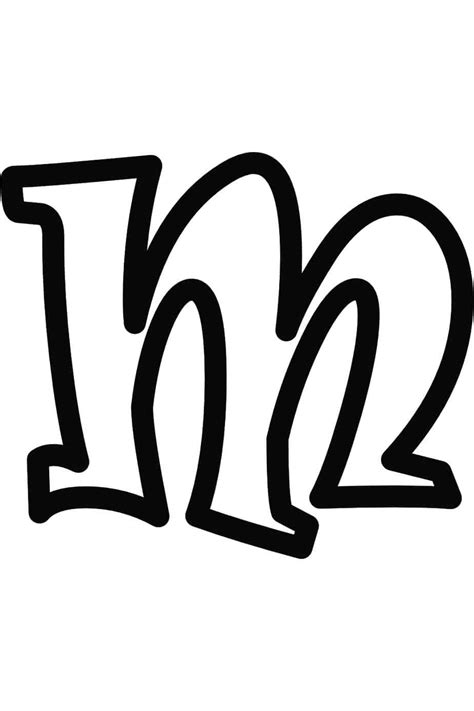 Free Printable Bubble Letter M Bubble Alphabet Letters