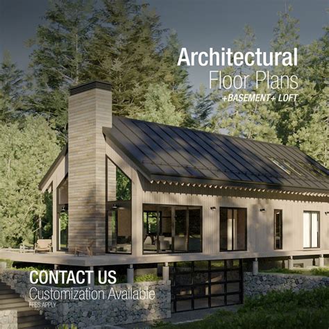 Nordic Barndominium Scandinavian Cabin Floor Plans Architectural Design