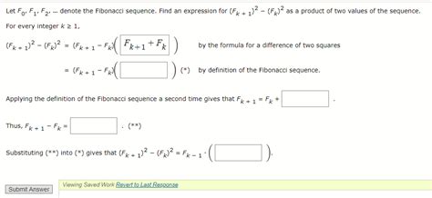 solved let for f1 f2 denote the fibonacci sequence