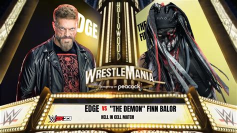 Wwe K Ps Edge Vs The Demon Finn Balor Hell In A Cell Match