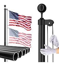 Amazon Ffily Heavy Duty Flag Pole Ft Gauge Extra Thick