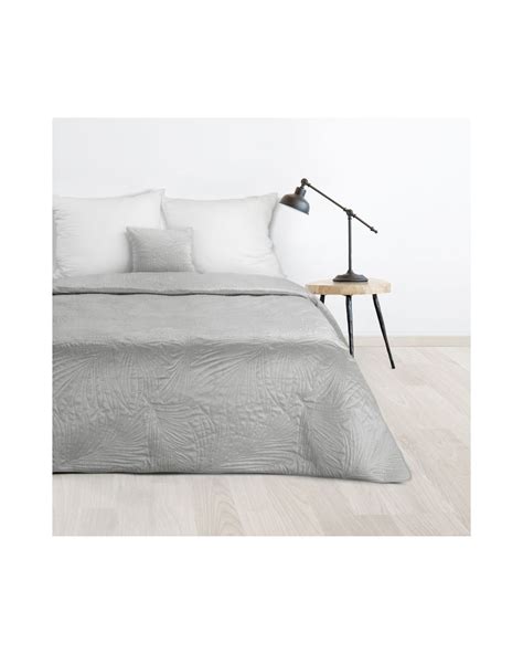 Narzuta velvet 170x210 Luiz 4 srebrna Eurofirany Sklep z pościelą