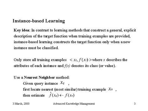 classification using instancebased learning 1 classification using instancebased