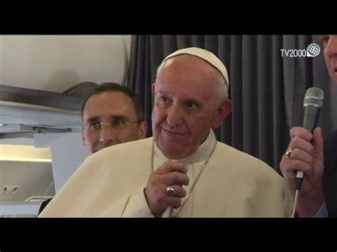 La Conferenza Stampa Di Papafrancesco Sul Volo Di Ritorno Da Fatima