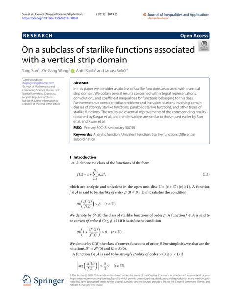 pdf on a subclass of starlike functions associated with a vertical strip domain