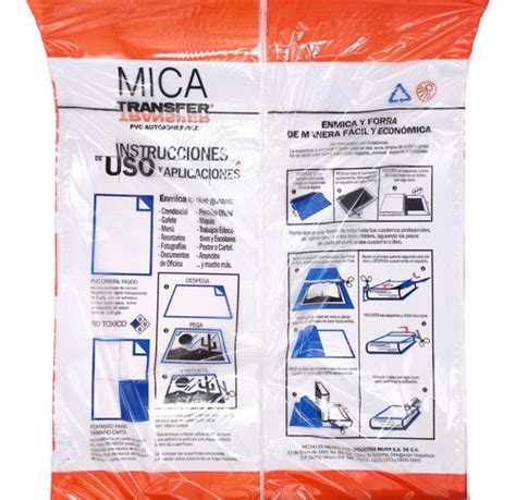 Mica Adherible Pvc Transfer 66x50 Cm 50 Pliegos PapemorelosSJR