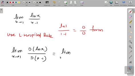 solved find the limits in problems 1 60 not all limits require use of l hôpital s rule limx →1