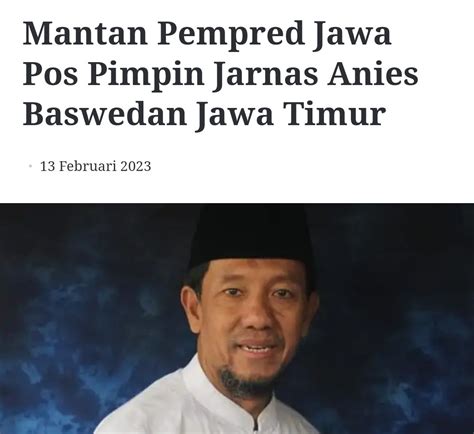 Relawan ABW On Twitter Https Relawananies Id 2023 02 13 Mantan