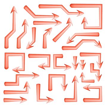 Arrow Red Pointer Direction Png Transparent Clipart Image And Psd