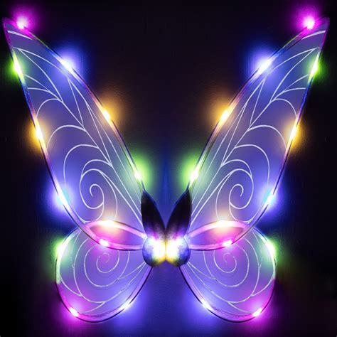 Buy Silom Fairy Wings Light Up Butterfly Wings For Girls Women LED
