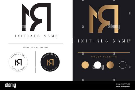 Modern Streetwear MR Or RM Initial Monogram Text Letter Logo Design