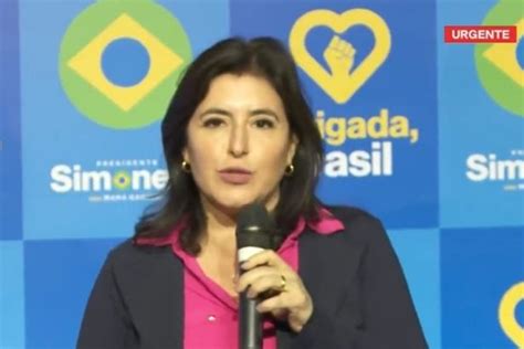 Simone Tebet sinaliza apoio a Lula para o 2º turno