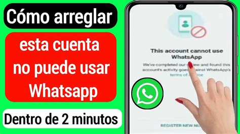 Cómo arreglar esta cuenta no puede usar el problema de Whatsapp 2022