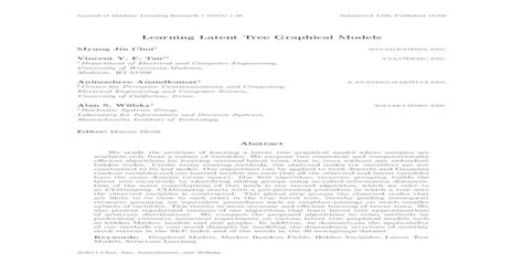 pdf learning latent tree graphical models myungjin