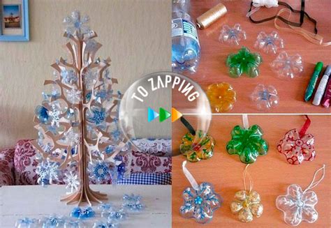 Adornos Para El Árbol Navideño Con Botellas De Plástico Tozapping