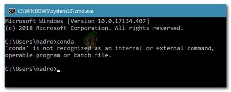 Fix Conda Is Not Recognized As An Internal Or External Command