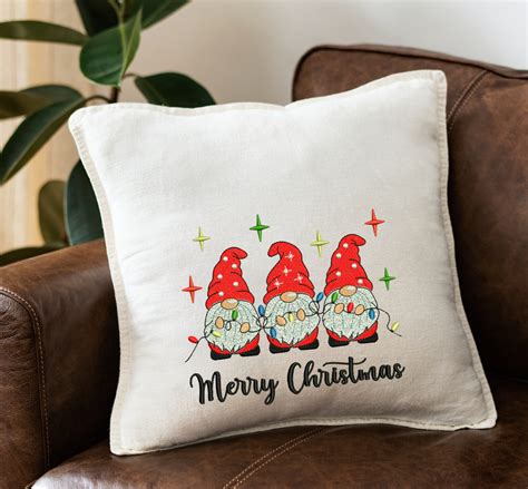 Three Christmas Gnomes Embroidery Design NextEmbroidery