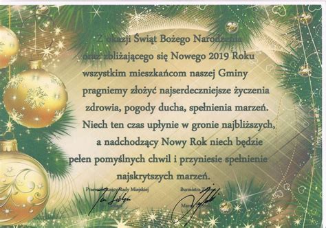 Życzenia Świąteczne ZALEWO