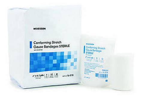 McKesson Conforming Stretch Gauze Bandages 3x4 12 Rolls Walmart