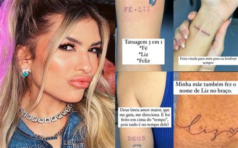 Lorena Improta Mostra Tatuagem Que Fez Em Homenagem A Filha Liz