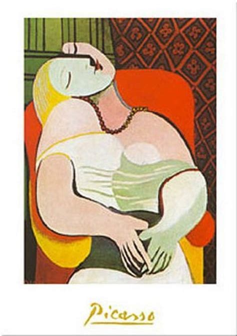 Amazon The Dream By Pablo Picasso 12 X 9 5 Art Print Poster