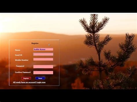 How To Design Register Form In Java In Netbeans Ide Java Tutorial