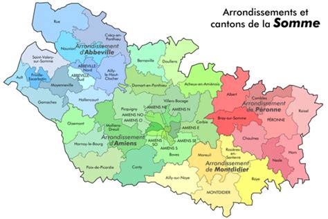 Carte de la Somme Carte du département 80