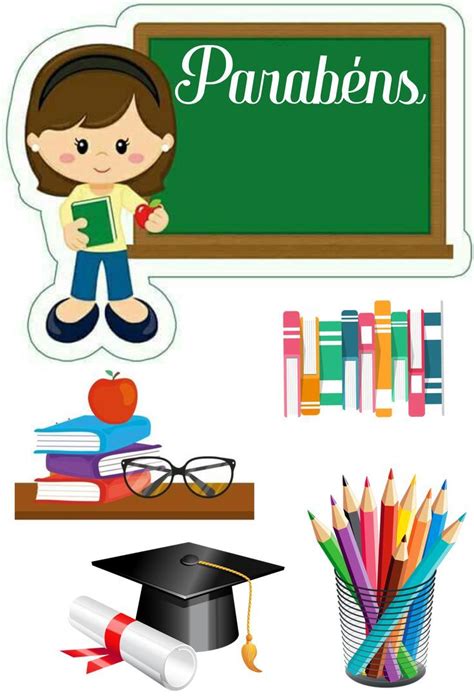 Dia Dos Professores Topo De Bolo Para Imprimir Kinder Arbeitsbl Tter