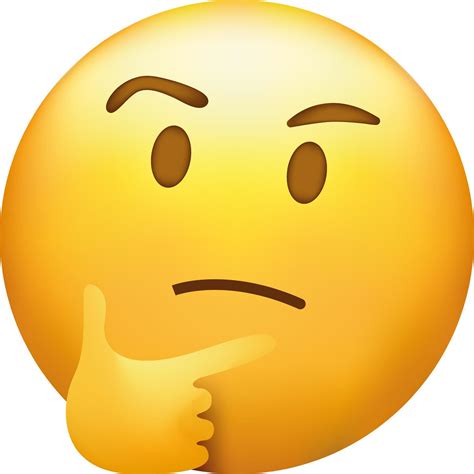Thinking Emoji Doodle Emoticon Symbols Chat Sticker Face And Thumb