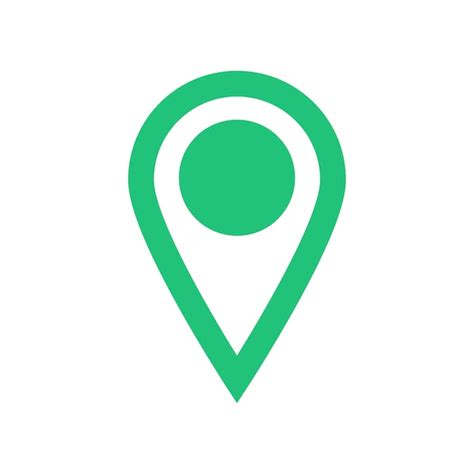 Ícono de ubicación para el puntero del marcador del pin del mapa para